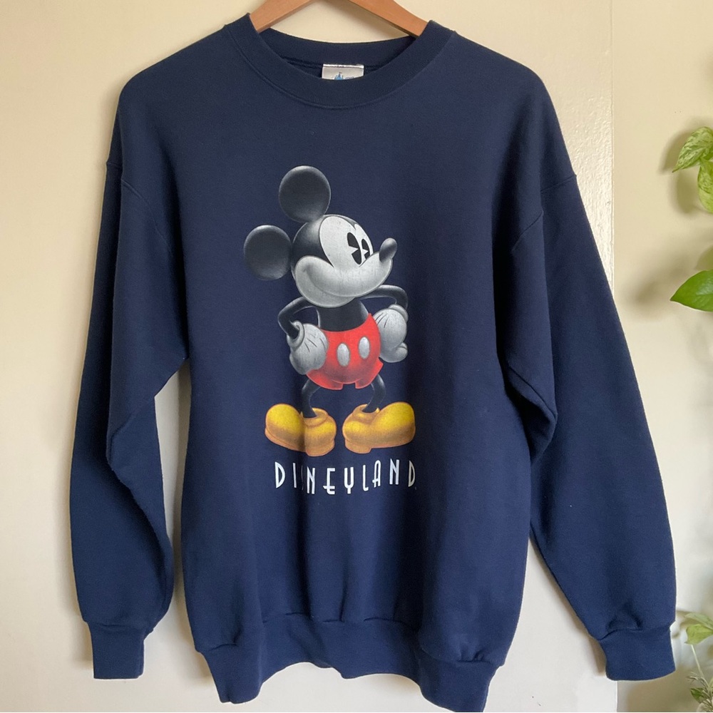 Vintage Art Deco Disneyland Mickey Mouse Navy Blue Cr… - Gem